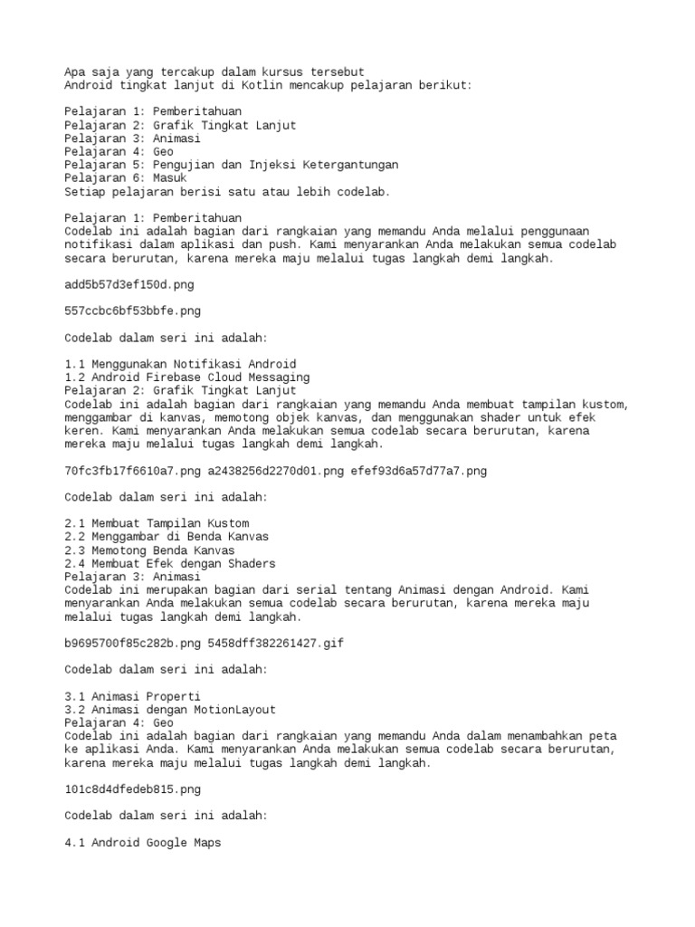 Kursus Android Tingkat Lanjut Kotlin | PDF | Komputer
