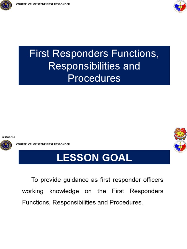 A Comprehensive Guide to the Responsibilities and Procedures for First ...