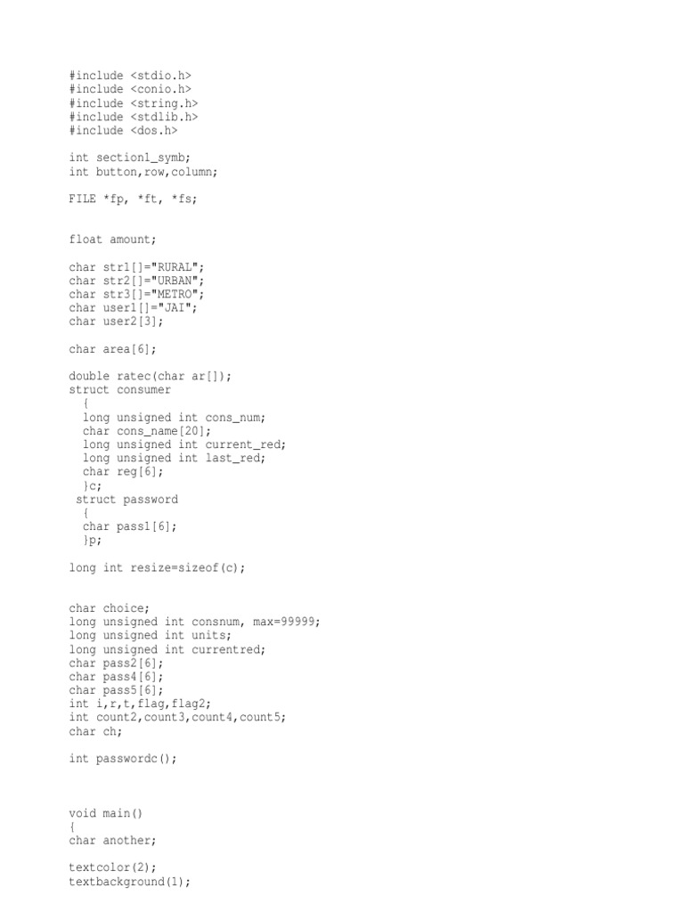 Project On Electricity Billing System | PDF | Areas Of Computer Science ...