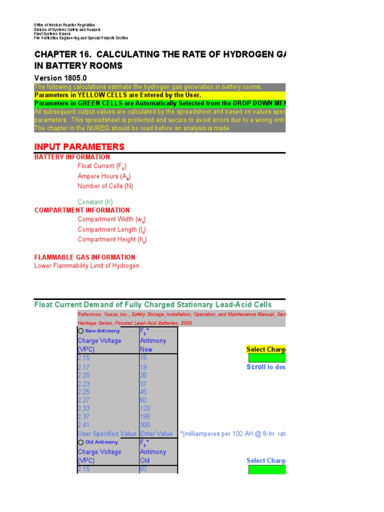 Chapter 16. Calculating The Rate of Hydrogen Gas Generation in Battery ...