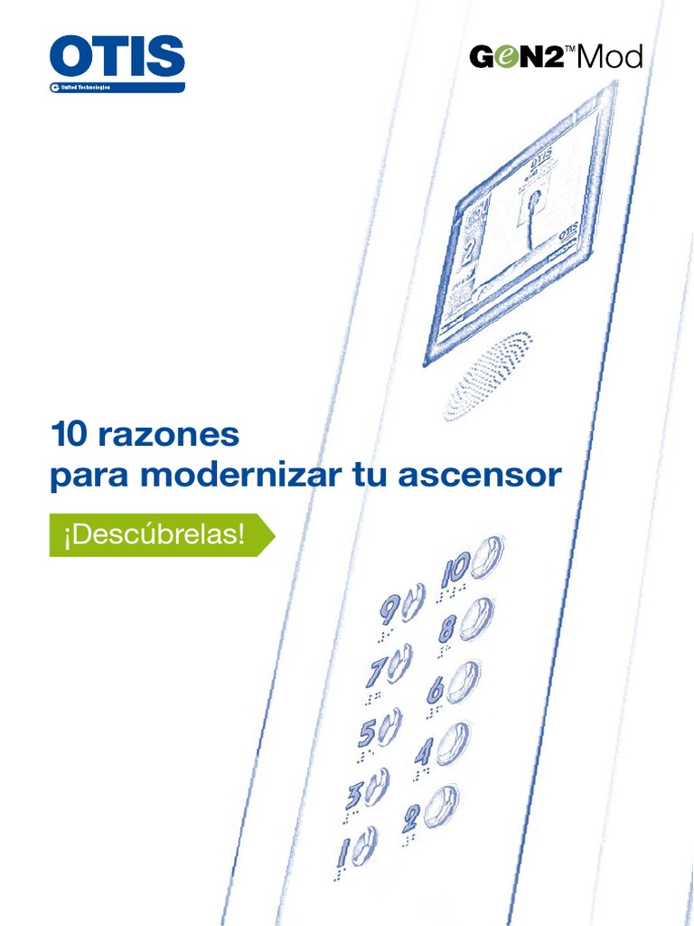 Folleto Otis Gen2 Mod | PDF | Ascensor