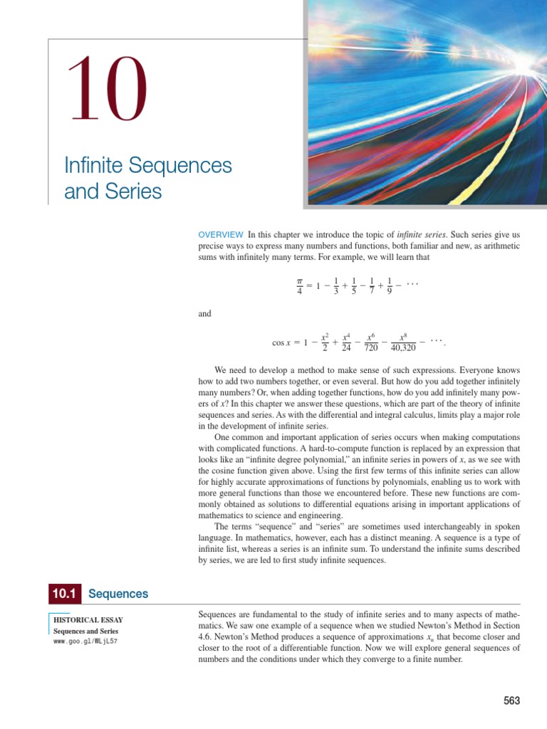 Series Infinitas | PDF | Sequence | Limit (Mathematics)