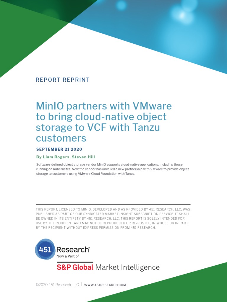 MinIO VMware Kubernetes | Download Free PDF | V Mware | Cloud Computing
