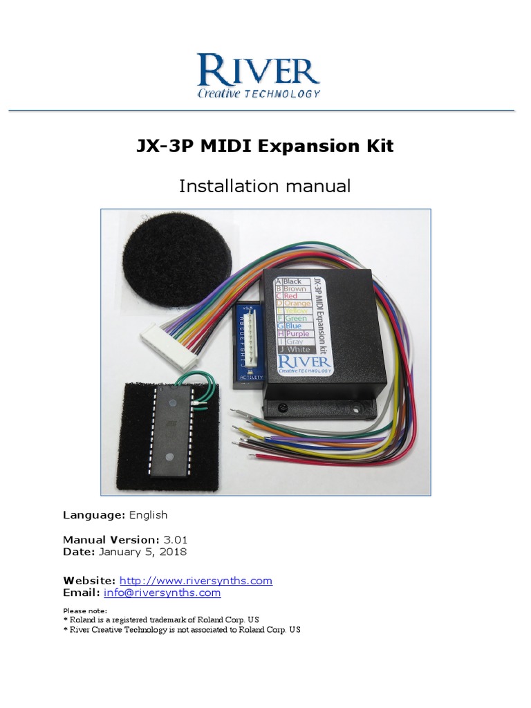 JX-3P MIDI Expansion Kit Installation Manual | PDF | Electrical ...