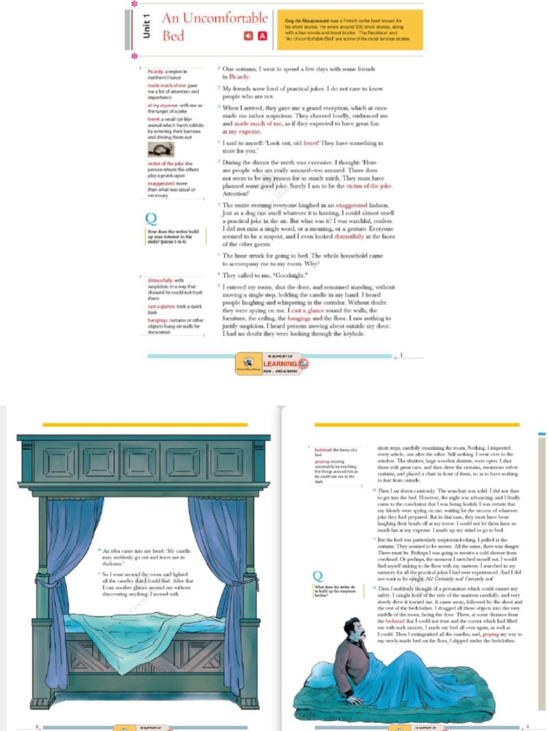 Uncomfortable Bed Class 7 | PDF