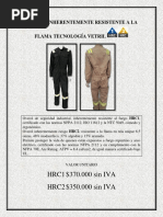 Ficha Técnica Overol en Nomex | PDF