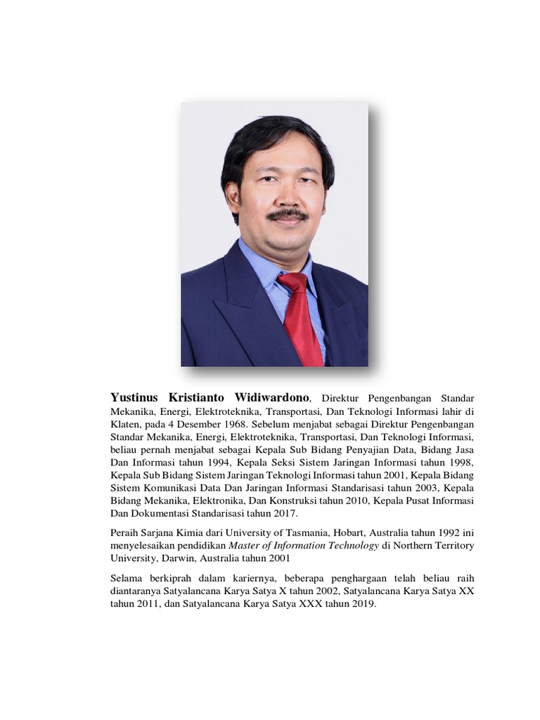 Profil Yustinus Kristianto Widiwardono | PDF | Sains & Matematika ...