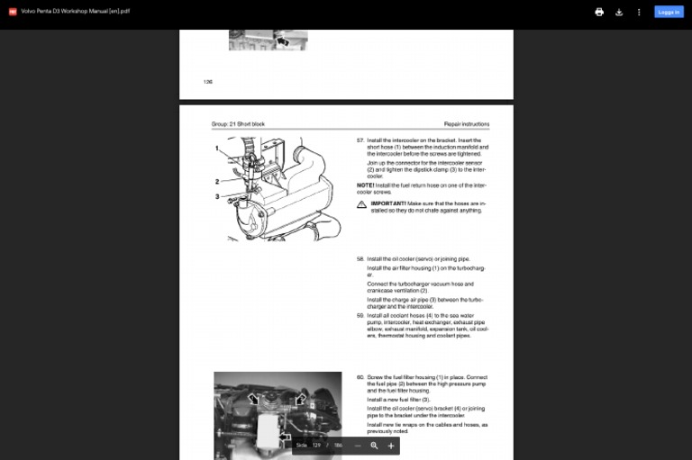 Volvo Penta D3 Workshop Manual (En) .PDF - Google Drive | PDF ...
