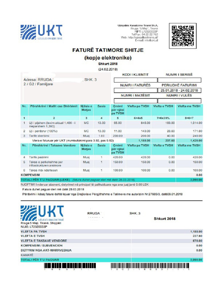 Fature Tatimore Shitje | PDF