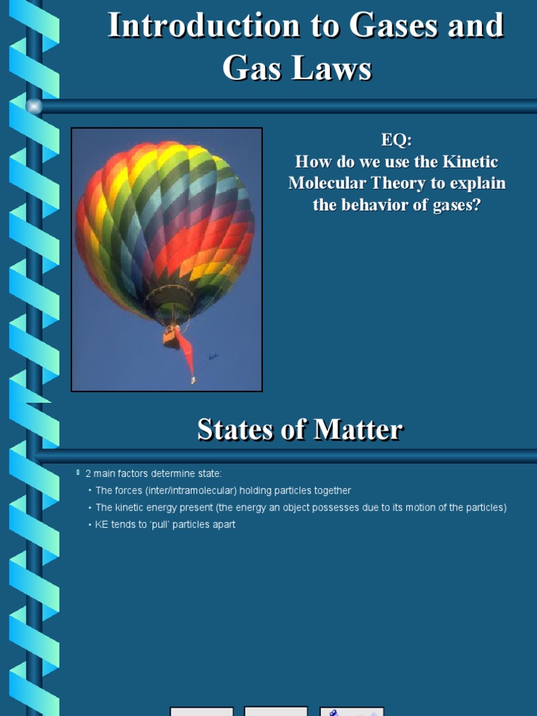 Intro To Gases and Gas Laws | PDF | Gases | Pressure
