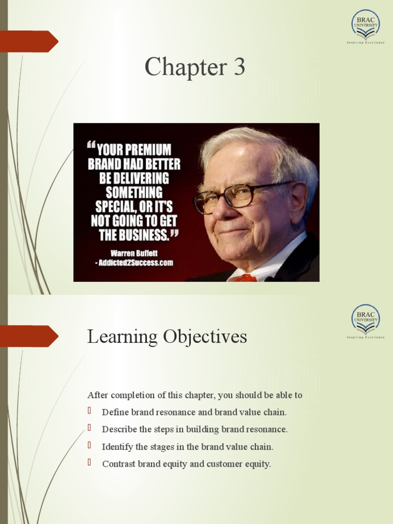 Chapter 03 - Brand Resonance Model | PDF | Brand | Cognition