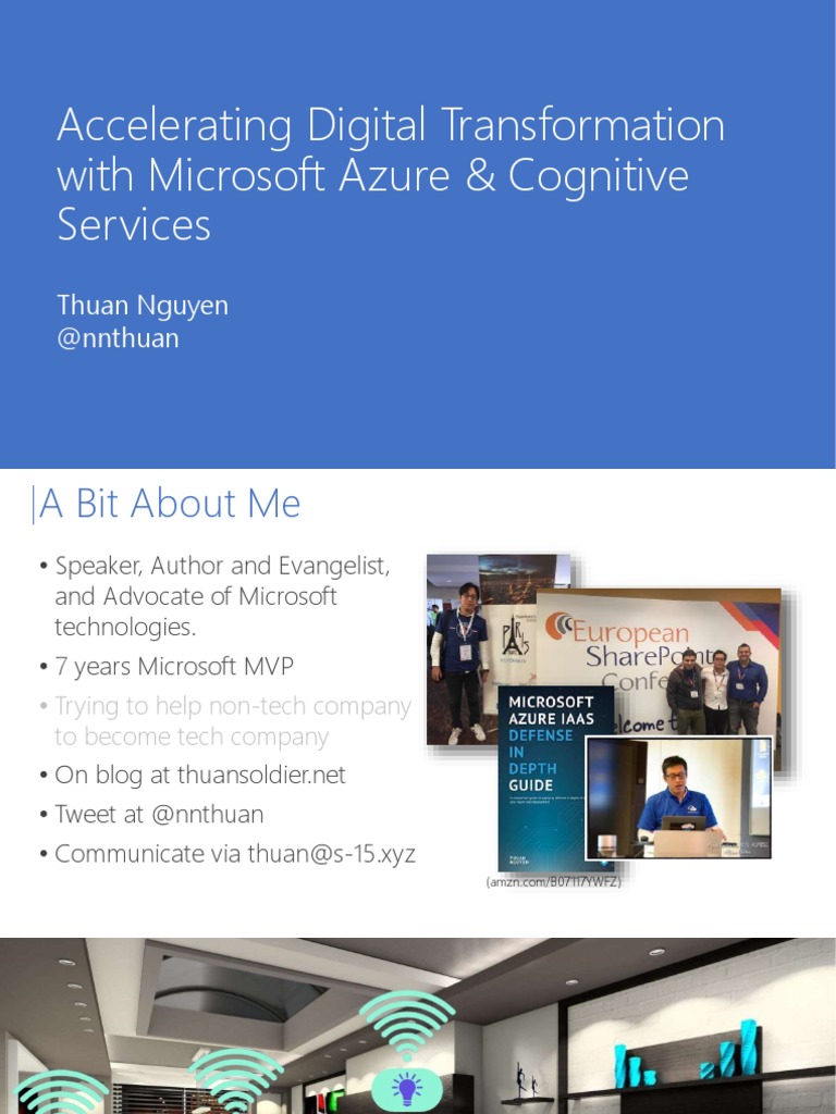 Accelerating Digital Transformation With Microsoft Azure and Cognitive ...