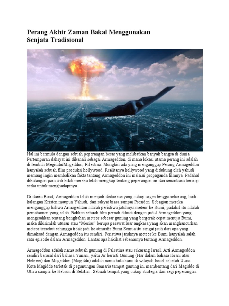 Senjata Tradisional di Armageddon | PDF | Sejarah