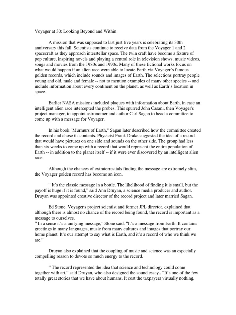 Voyager 2 | PDF | Voyager Program | Science
