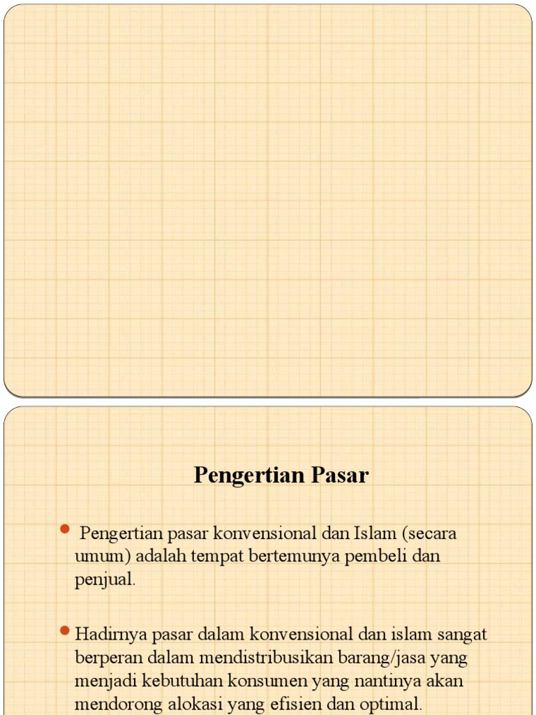 Mekanisme Pasar Islam | PDF