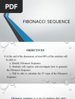 Module 1 Lesson 2 - FIBONACCI SEQUENCE | PDF | Mathematical Analysis | Mathematical Concepts