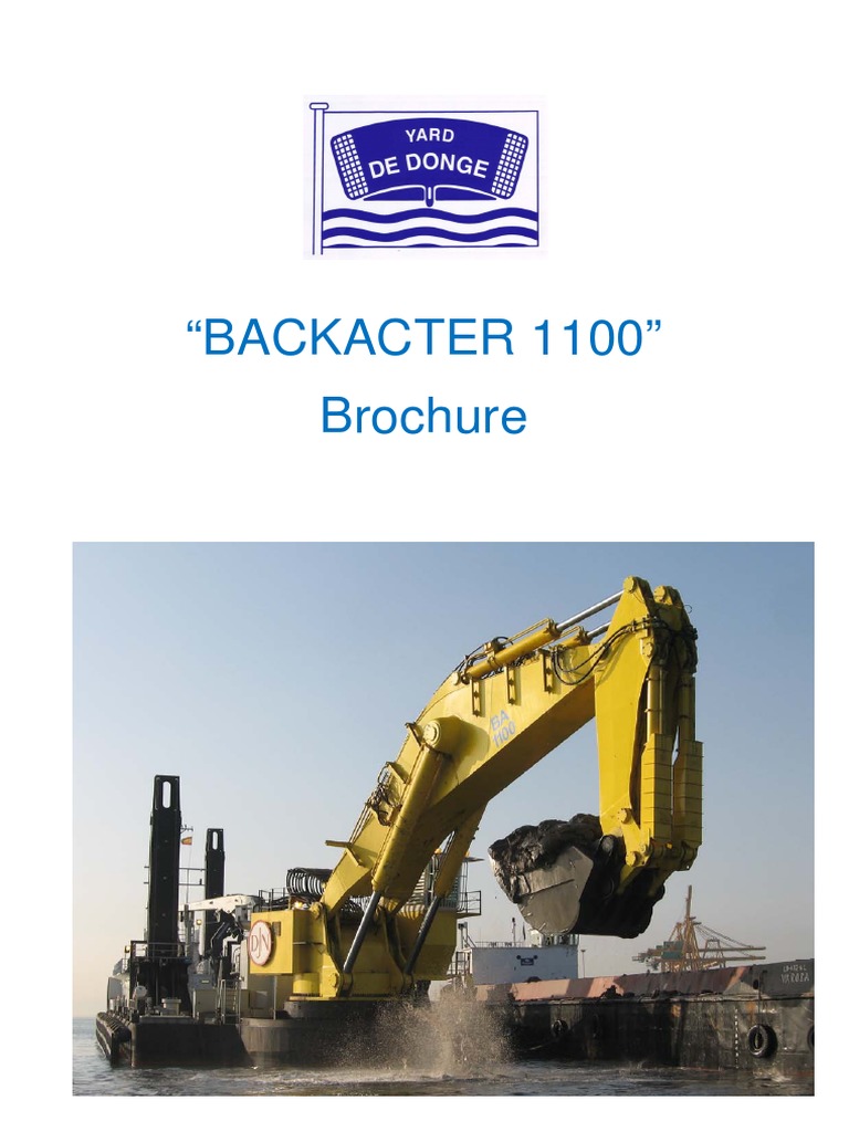 Backacter 1100 Brochure 0 | PDF | Dredging | Machines