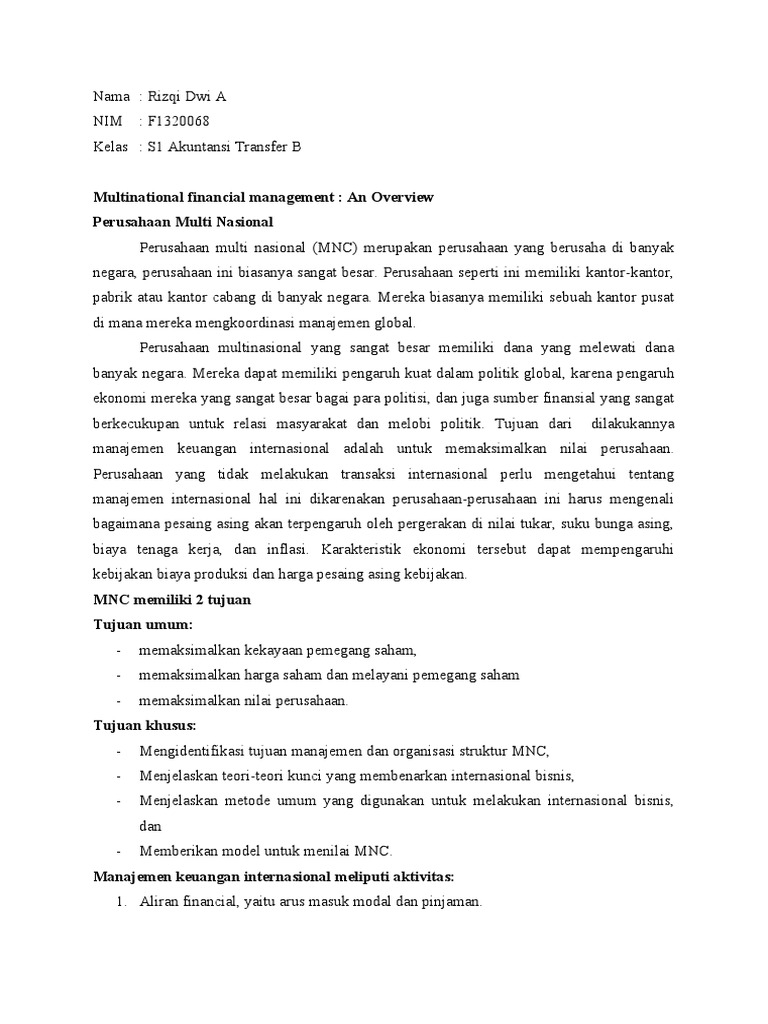 RMK CH 1 | PDF | Bisnis