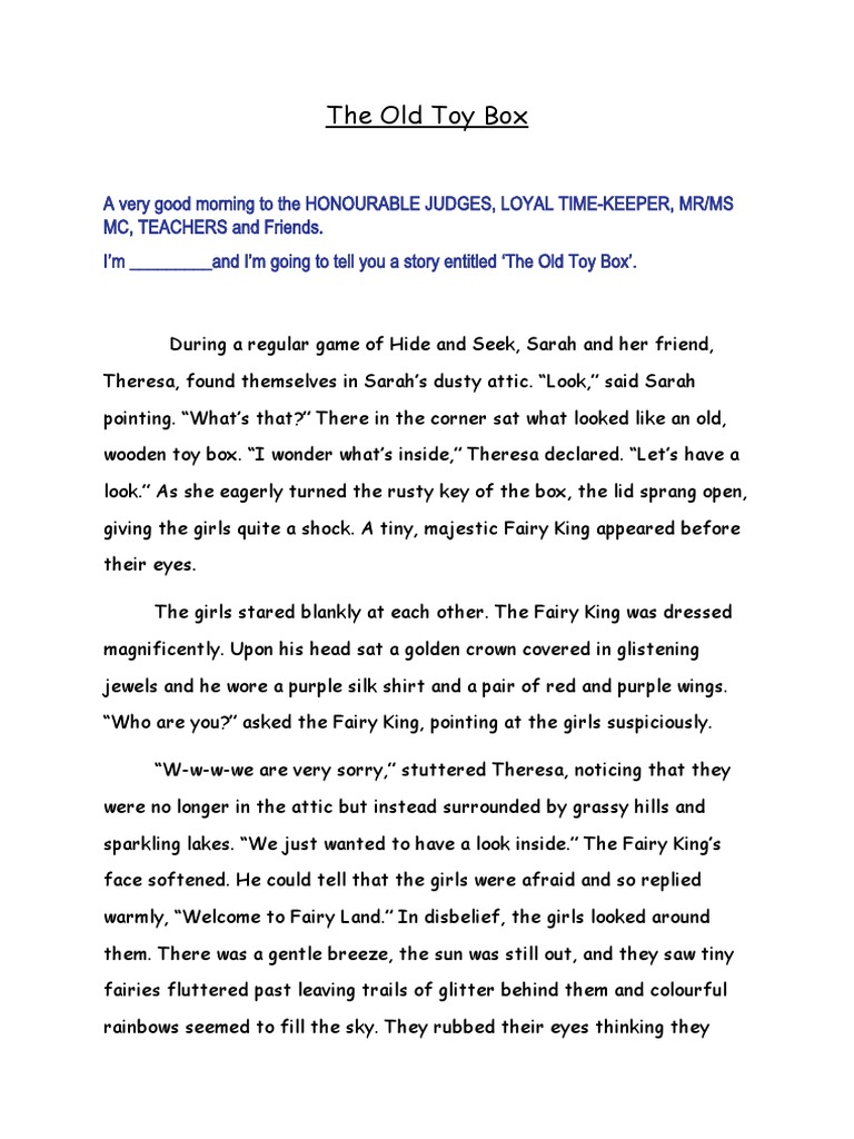 The Old Toy Box - 1 | PDF