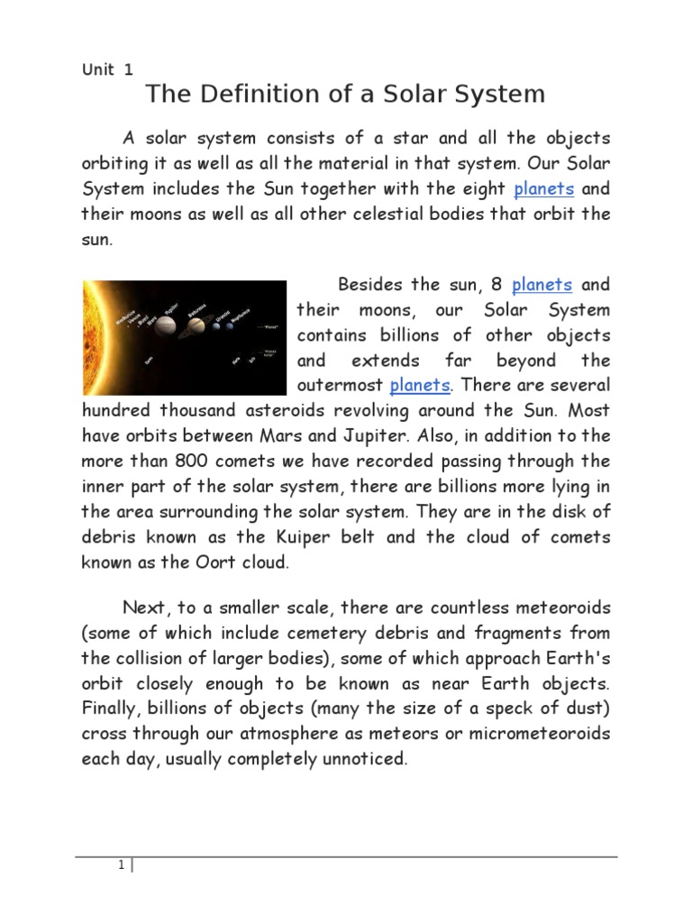 Understanding Our Solar System | PDF | Saturn | Jupiter