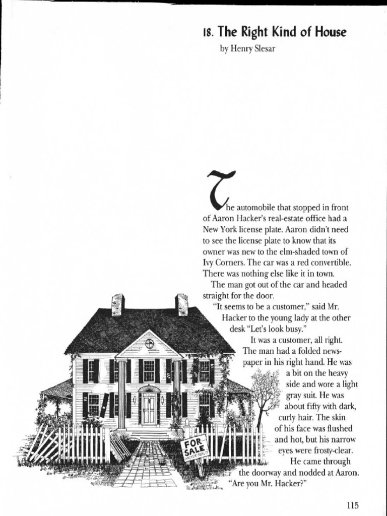 The Right Kind of House - Henry Slesar | PDF