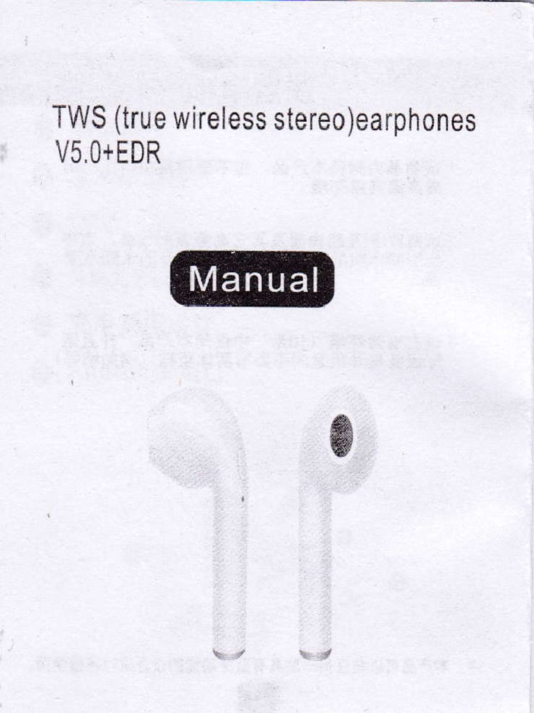 I7 TWS Mini Wireless Earbuds User Manual - 20210510 - 0001 | PDF ...
