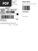 XF136547462GB Adidas Return Label | PDF