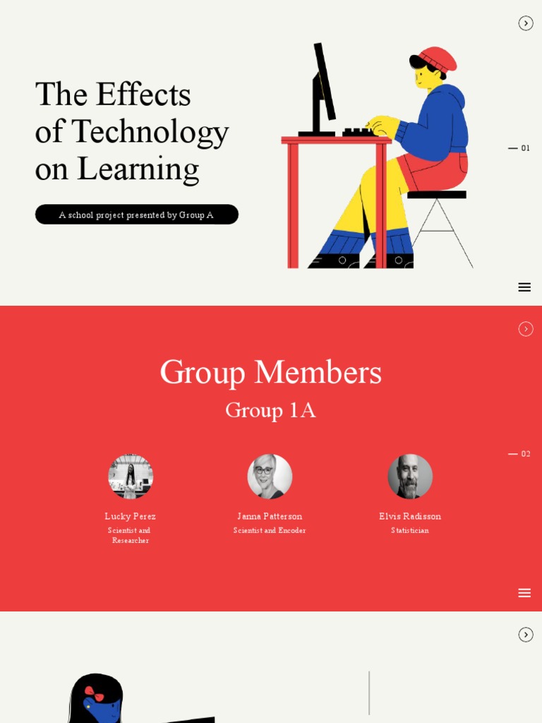 Colorful Modern Illustrated Learning and Technology School Project ...