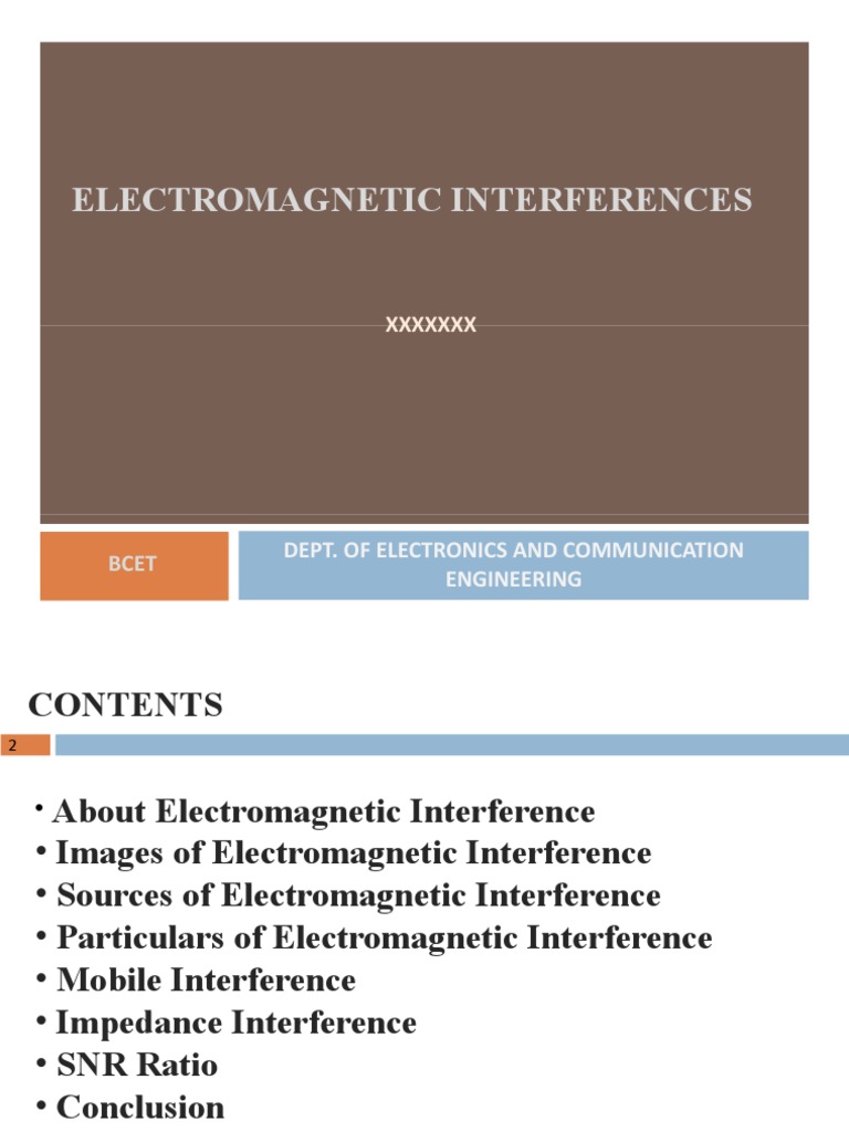 Electromagnetic Interference Pdf Electromagnetic Interference Signal To Noise Ratio