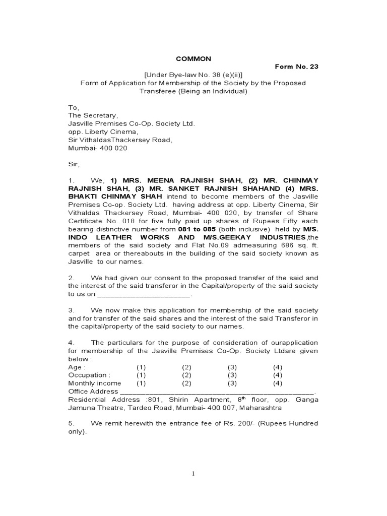 Form 23 | PDF | Government | Taxes