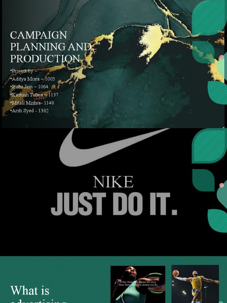 Campaign Planning and Production. (Nike) | PDF | Nike | Advertising