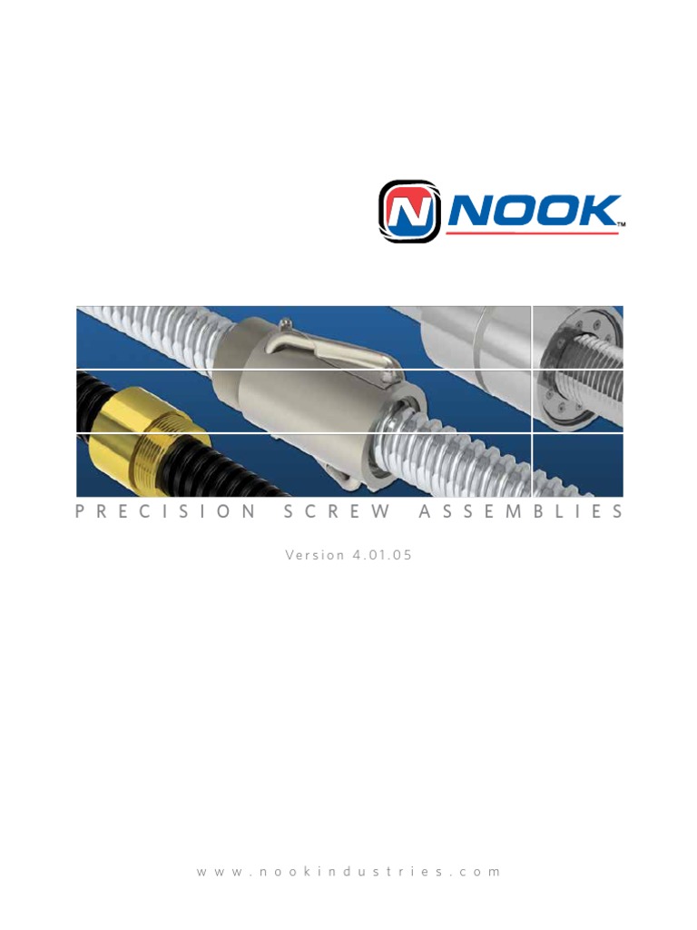 NOOK Screw Catalog | PDF | Screw | Reliability Engineering