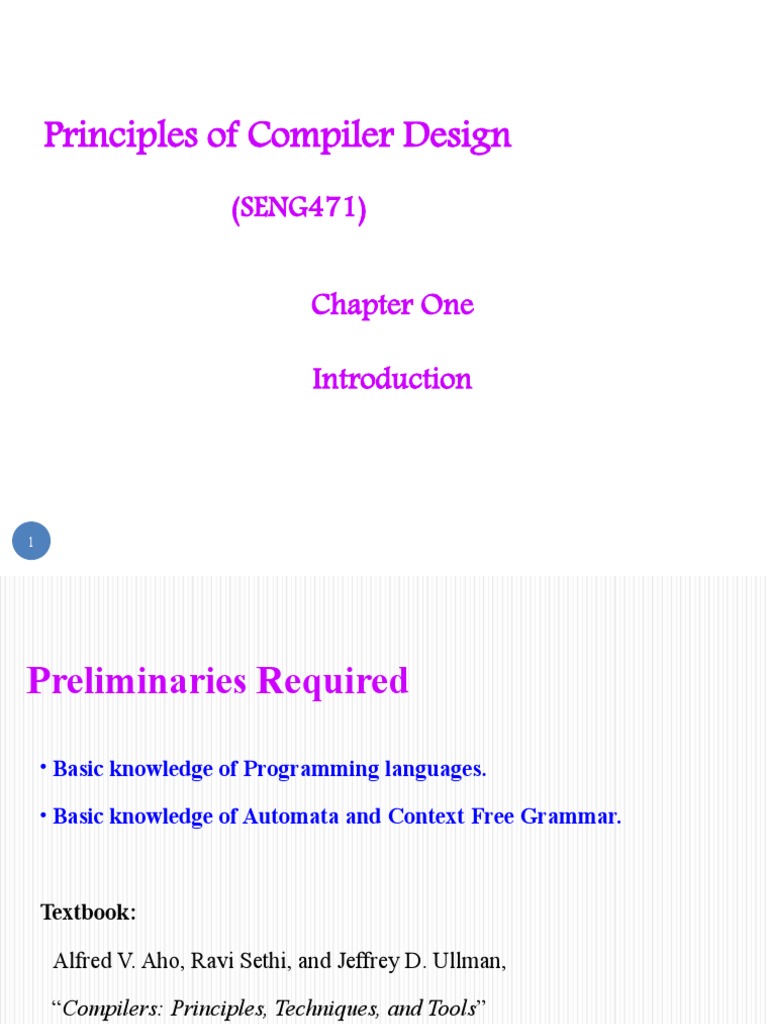 Chapter 1 Introduction | PDF | Compiler | Parsing