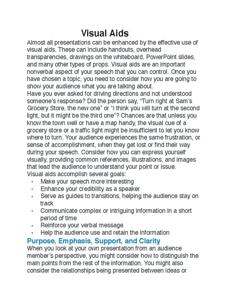 Visual Aids in Presentations | PDF | Microsoft Power Point | Color