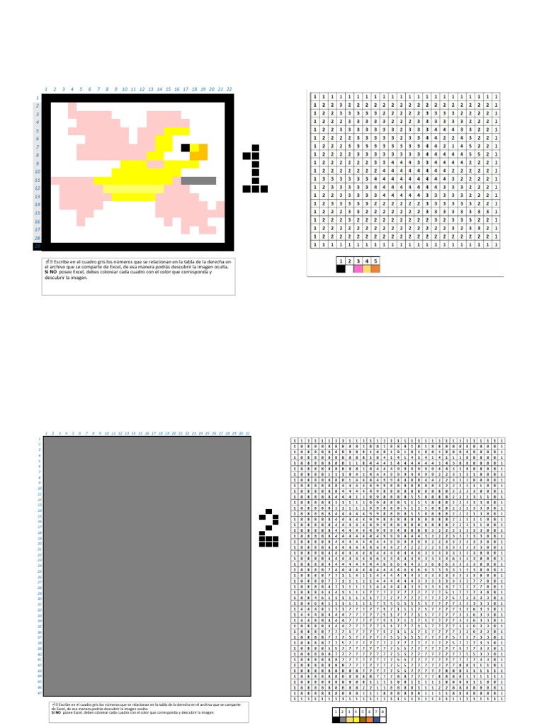 PIXEL ART EN EXCEL TALLER Complet | PDF