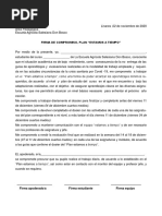 Carta Compromiso Apoderado | PDF