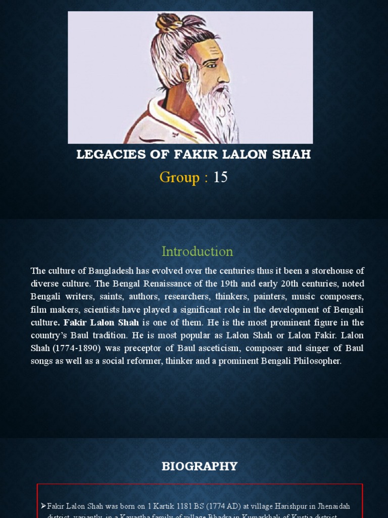 Group:: Legacies of Fakir Lalon Shah | PDF