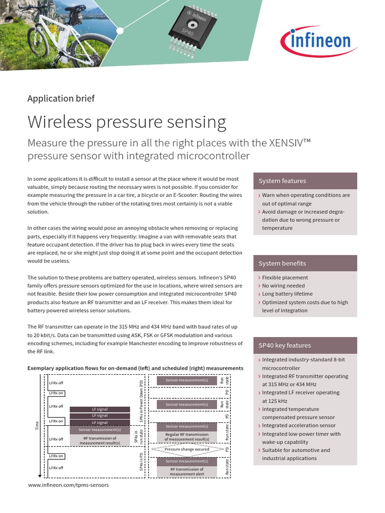 Infineon-Wireless Pressure Sensor SP40-ApplicationBrief-v01 00-EN | PDF ...