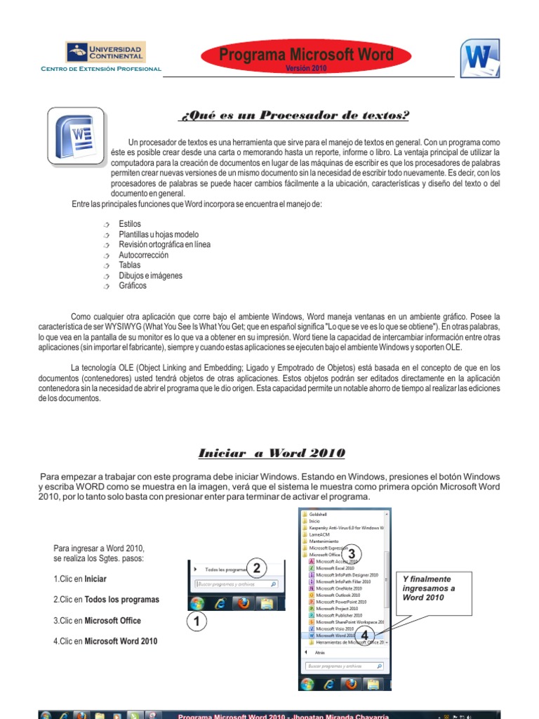 Practica 9 - Manual de Word 2010 | PDF | Microsoft Word | Point and Click Practica 9 - Manual de Word 2010 | PDF | Microsoft Word | Point and Click