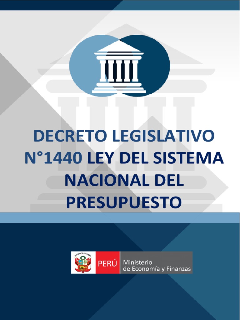 Análisis del Decreto Legislativo N°1440 Ley del Sistema Nacional del ...