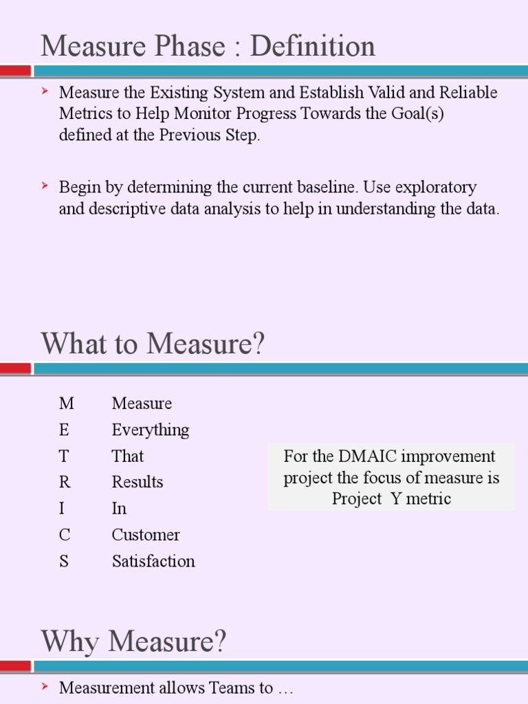 Measure Phase Session 1 | PDF | Standard Deviation | Statistics