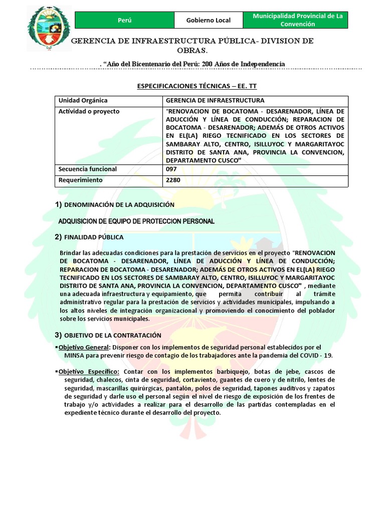 TDR Epp | Descargar gratis PDF | Perú | Color