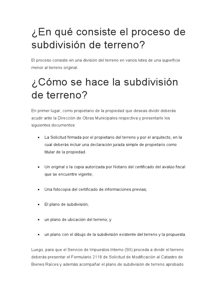 Proceso de Subdivision de Terreno | PDF | Justicia | Crimen y violencia