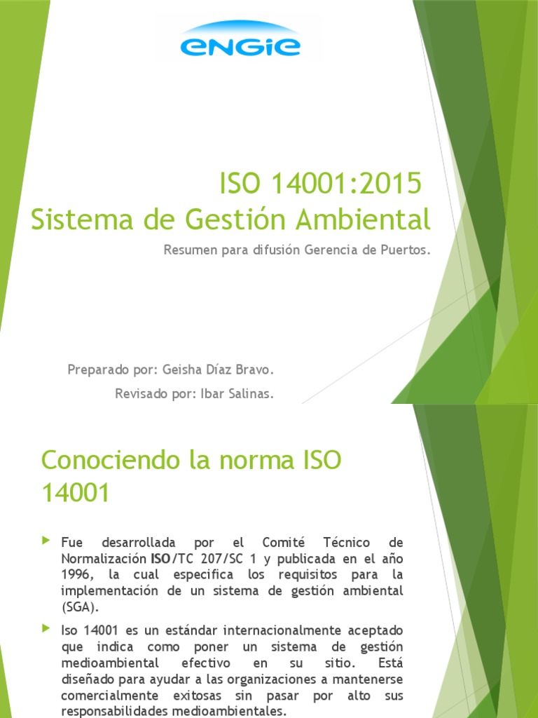 Iso 14001 | PDF | Organización internacional para la estandarización