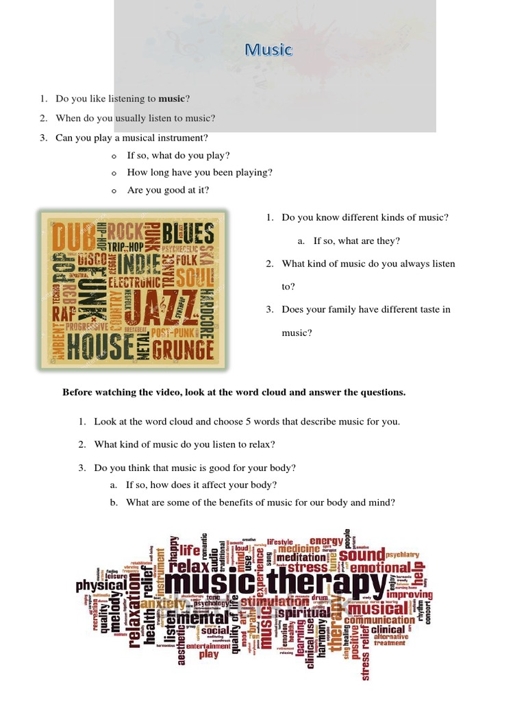 Music (Lesson Material) | PDF | Cognitive Science | Metaphysics Of Mind