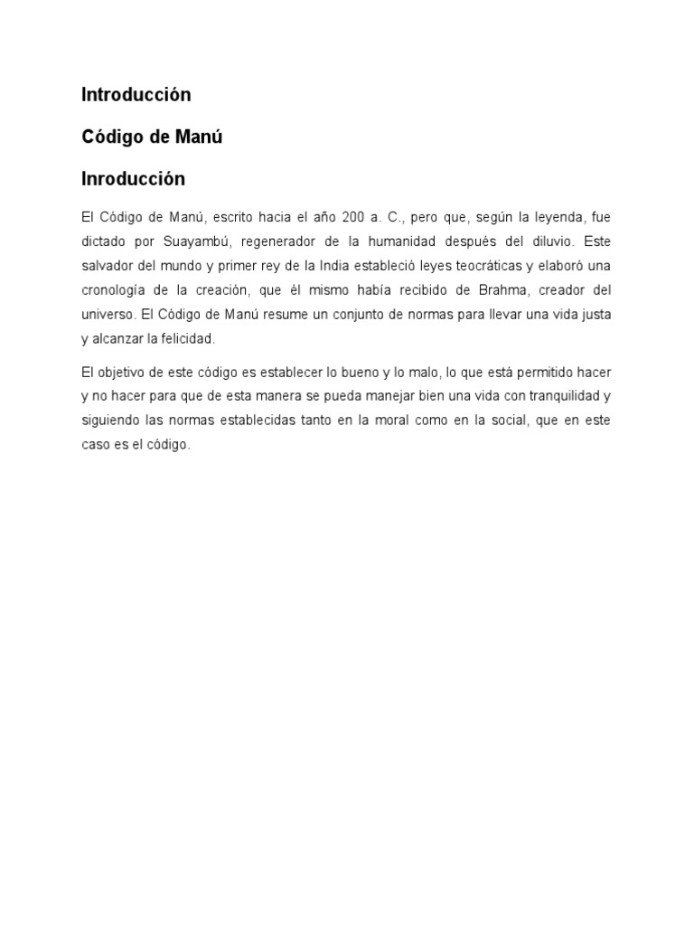 Código de Manú | PDF | Comercio | Precios