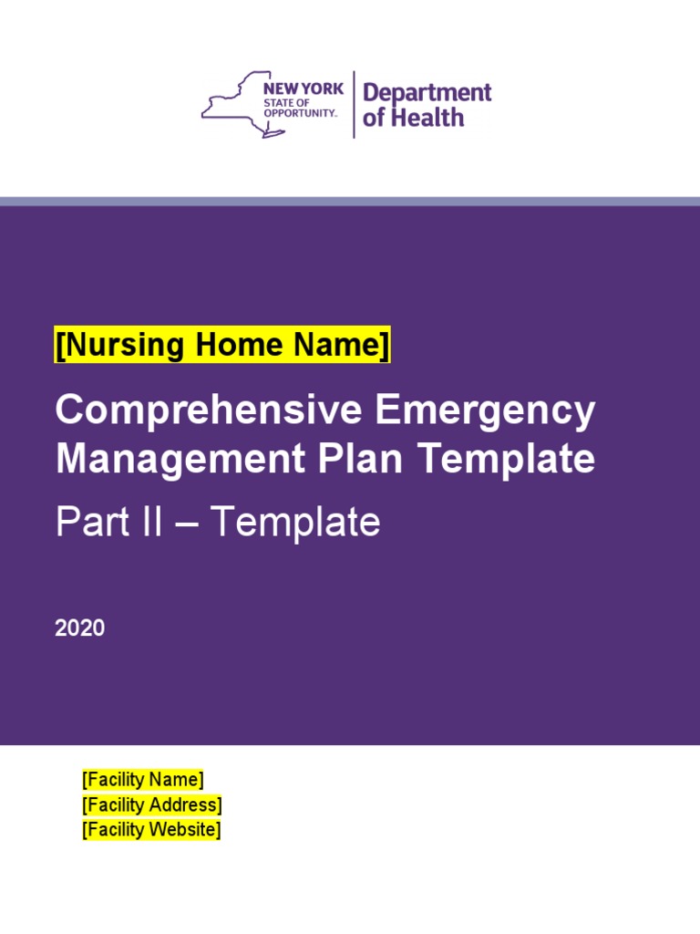CEMP and PEP Template Revised-8!20!2020-Final | PDF | Emergency ...