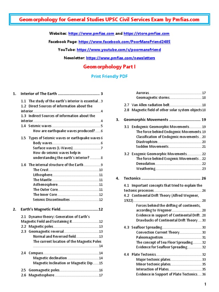 Geo19 1 Geomorphology 1 PF | PDF | Mantle (Geology) | Plate Tectonics