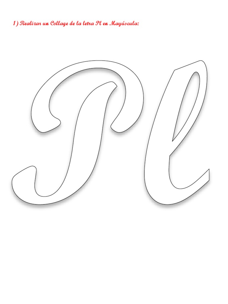 Actividades con la letra Pl y sílabas trabadas | PDF