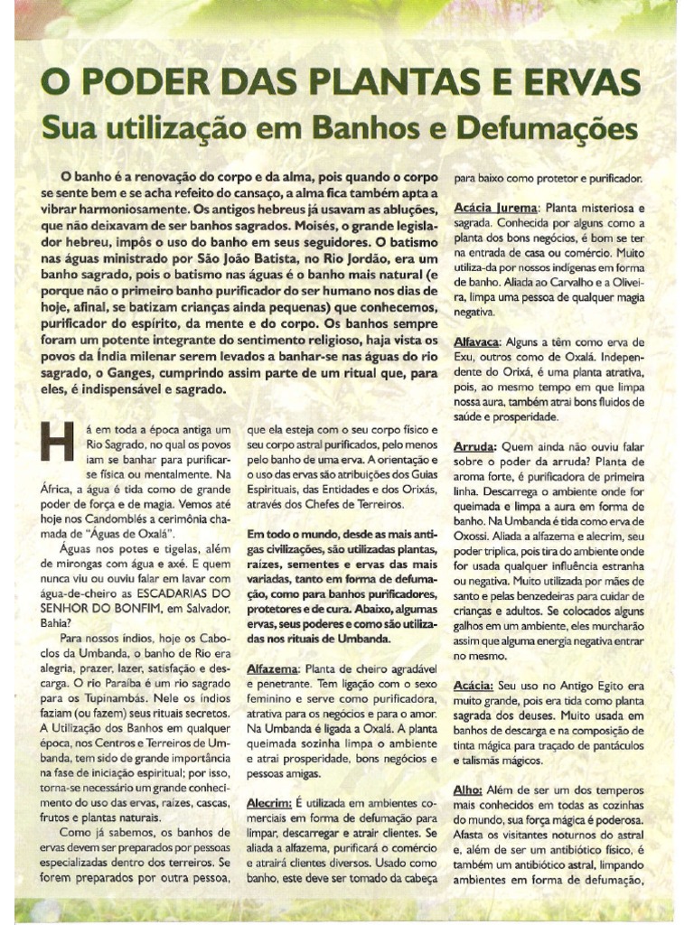 O Poder Das Plantas e Ervas-1 | PDF